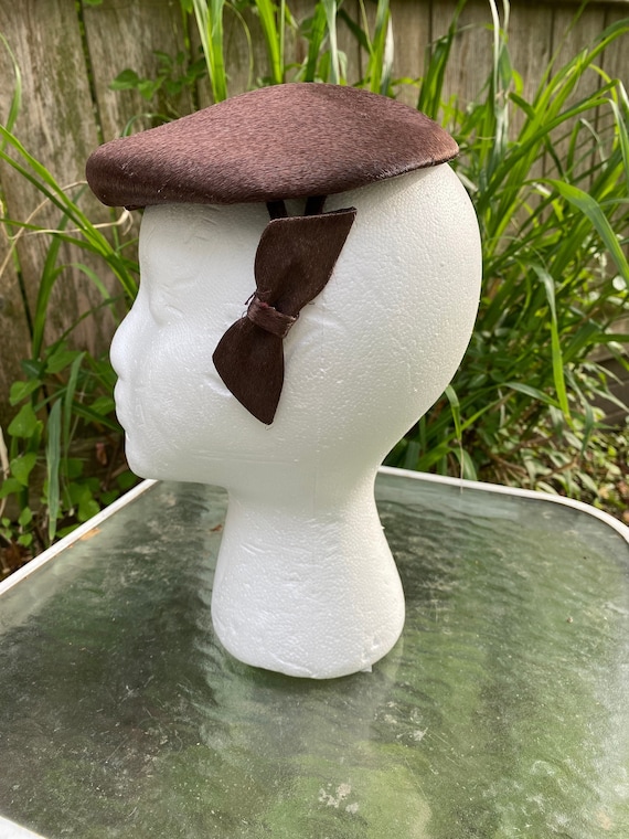 Vintage 1940s-1950s Copper-colored Capulet Half-hat | Etsy