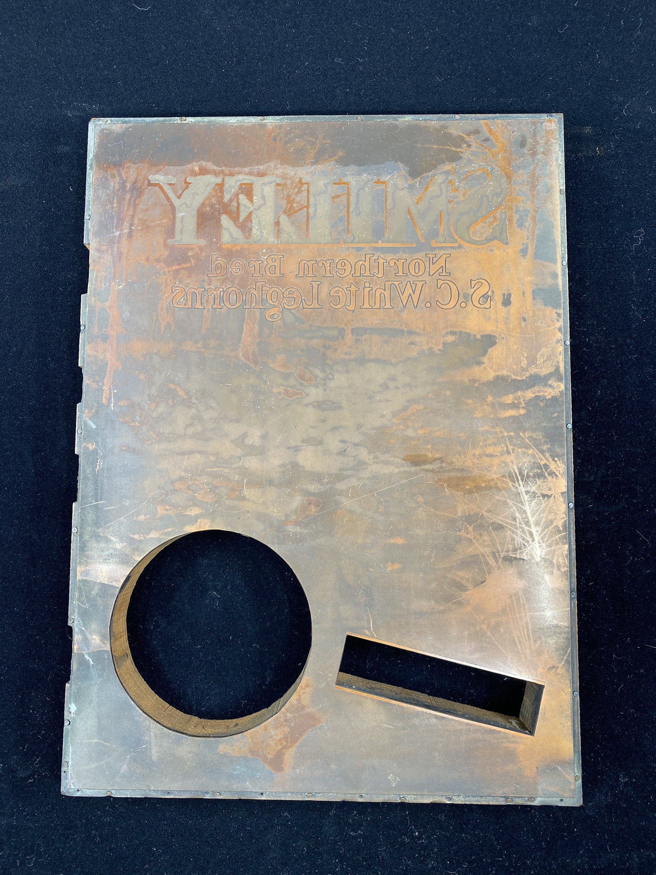 Vintage 1927-28 Copper Printing Plate - Etsy