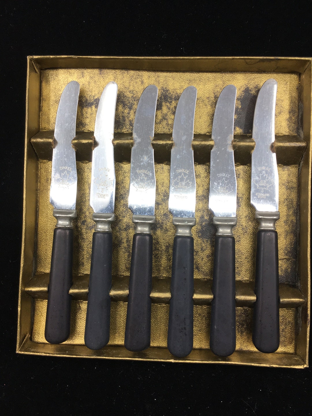 Set of Six Stainless-steel Pastry/fruit Knives in Original Box - Etsy