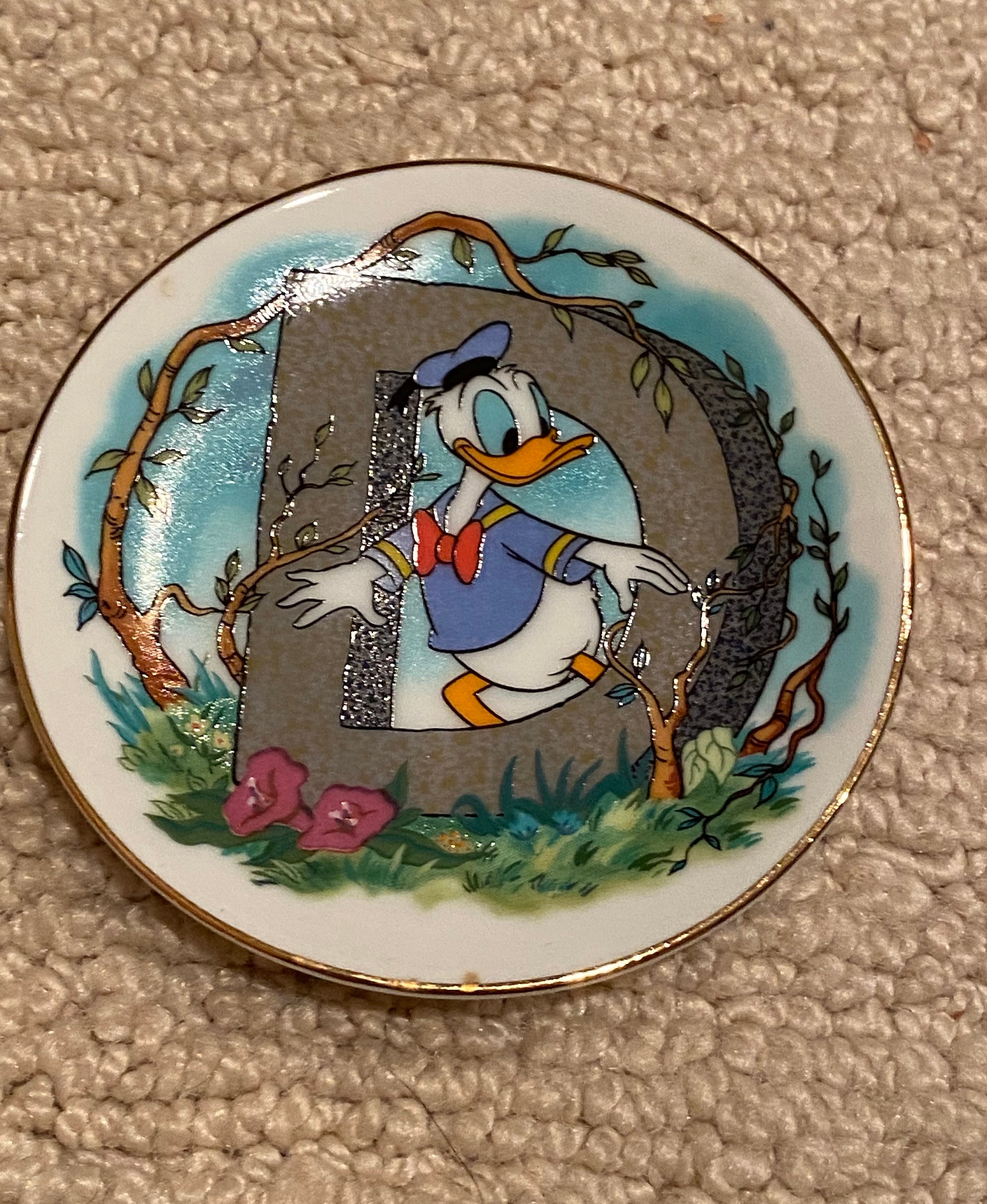 Original 1980s Collectible "disney's Alphabet" Miniature Plates/saucers ...