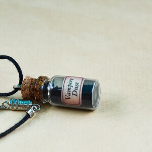 Vampire Dust Bottle Charm Necklace - Etsy