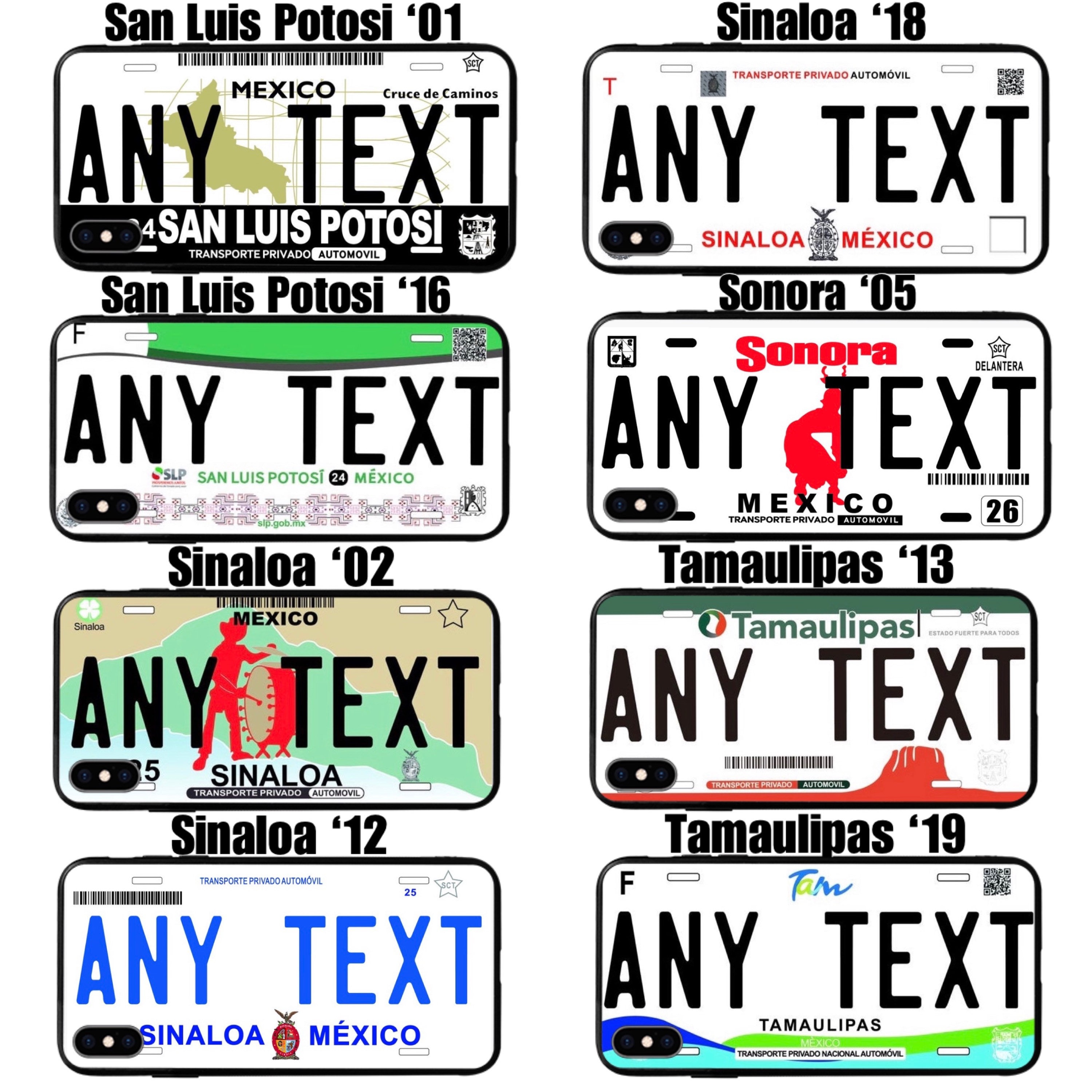 Custom Mexico License Plate Phone Cases & More - Etsy