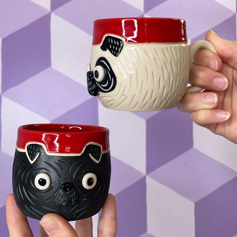 Pug Mugs - Etsy