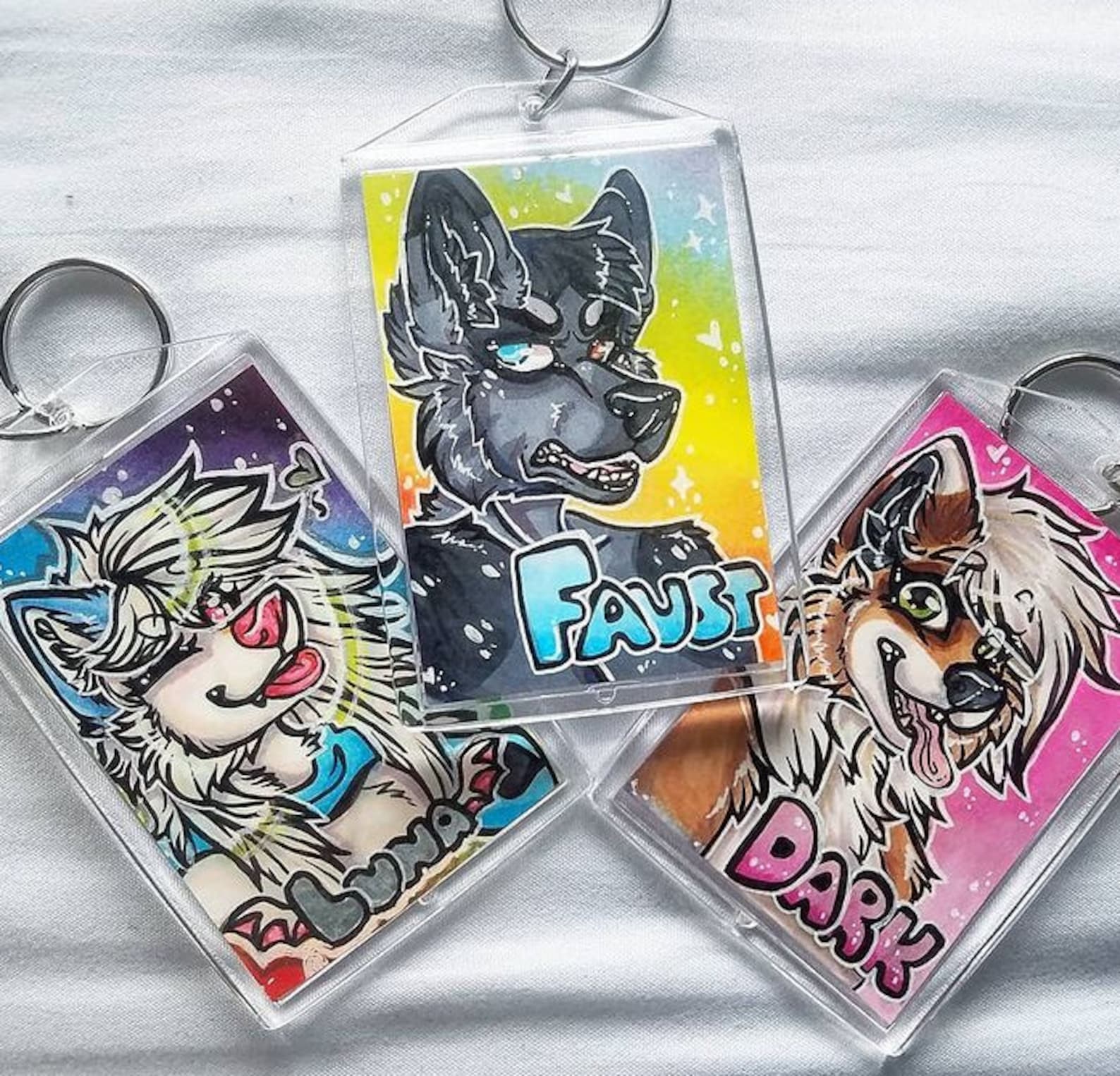 Custom Character Keychain | Etsy