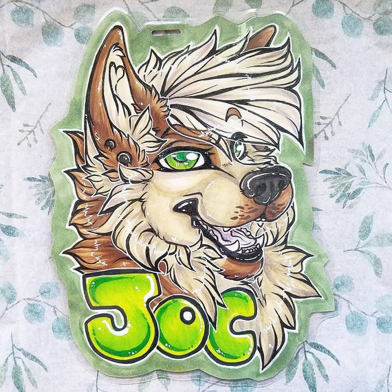 Custom Fursona Badge | Etsy