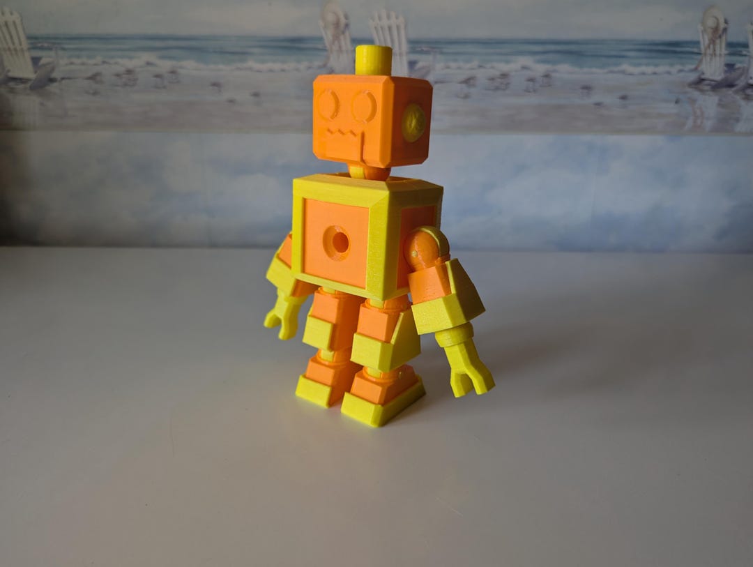 Classic Bot: 3D Printed Articulated Tiny Bot - Etsy