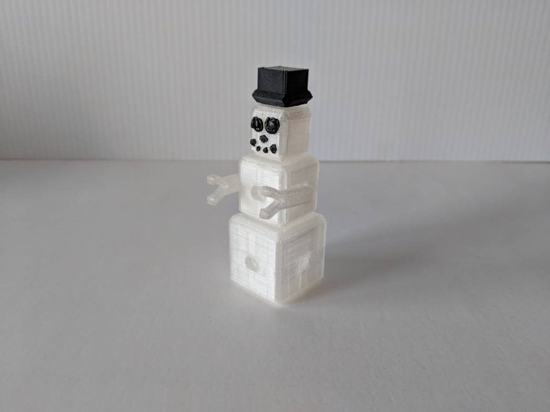 3D Printed Tiny Bot: Snowman - Etsy
