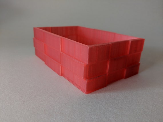 3D Printed Box With Checkered Design | Etsy