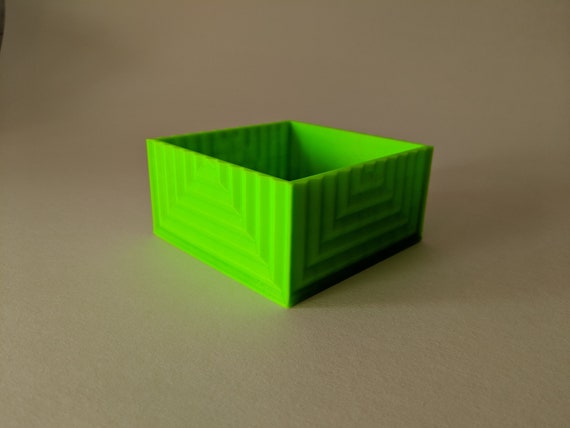 3D Printed Box With Bullseye Design Half Height | Etsy