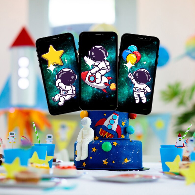 Ecard Birthday Card, Space Astronaut Birthday, Festive Music & Children ...