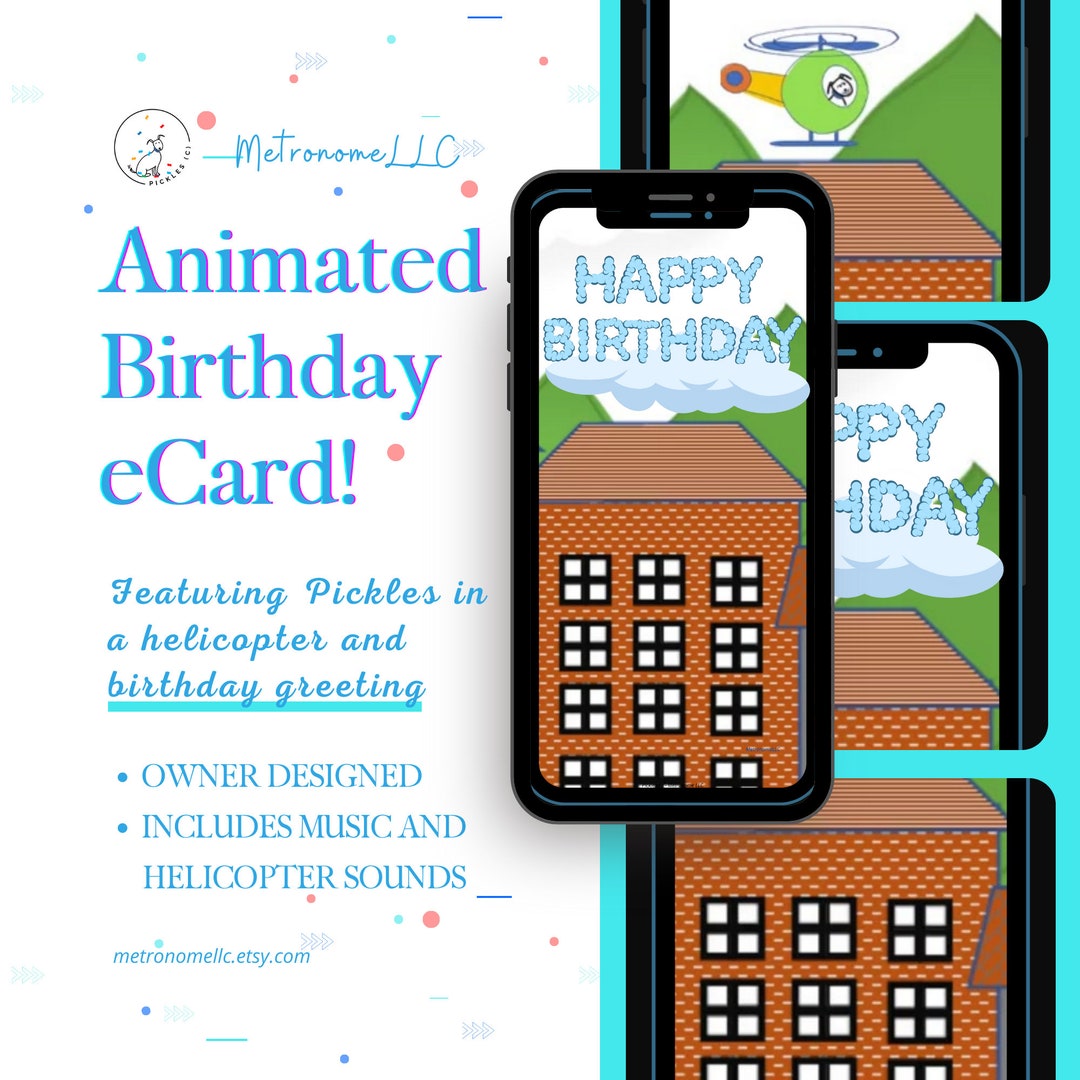 Happy Birthday Ecard, Mobile Ready With Audio, Video Download, Flip ...