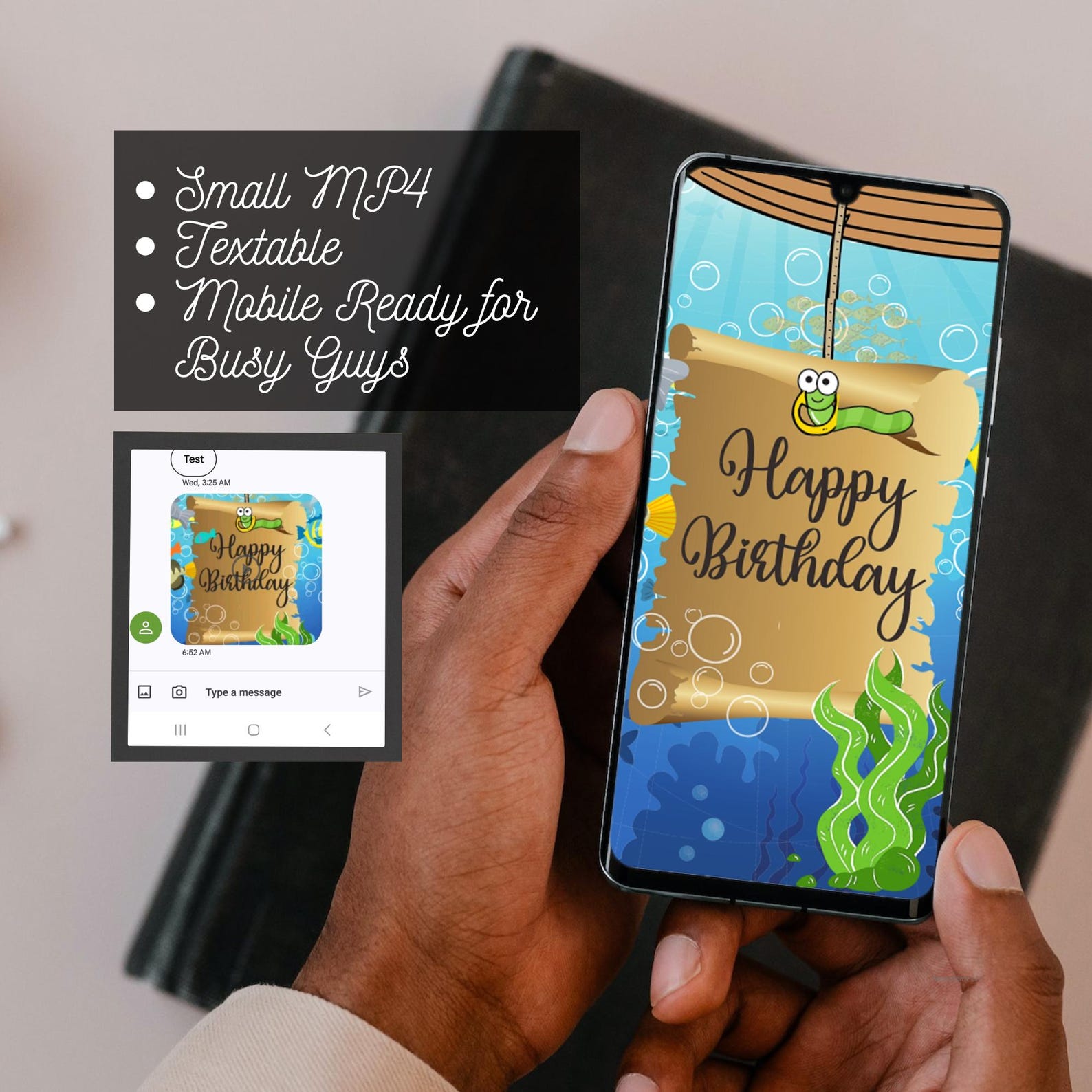 Happy Birthday Card for Men, Fishing Gifts, Funny Boyfriend Birthday ...