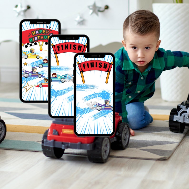 Birthday Card for Boys, Animated Race Car Digital Greeting Ecards ...