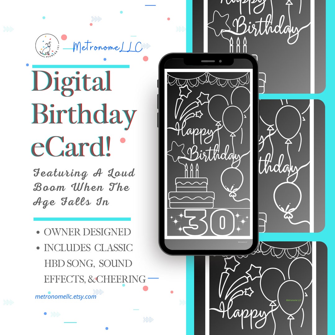 30th Birthday Card, Ecard Birthday Card, Funny Animated Birthday Card ...