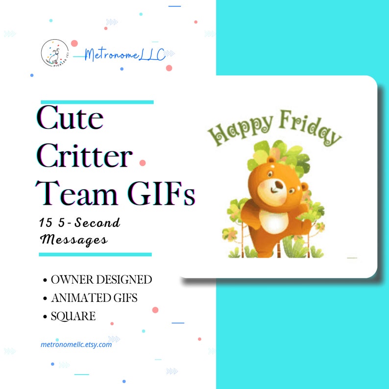 Cute Critter Team Gifs, Thank You, Happy Friday, and More. Employee ...