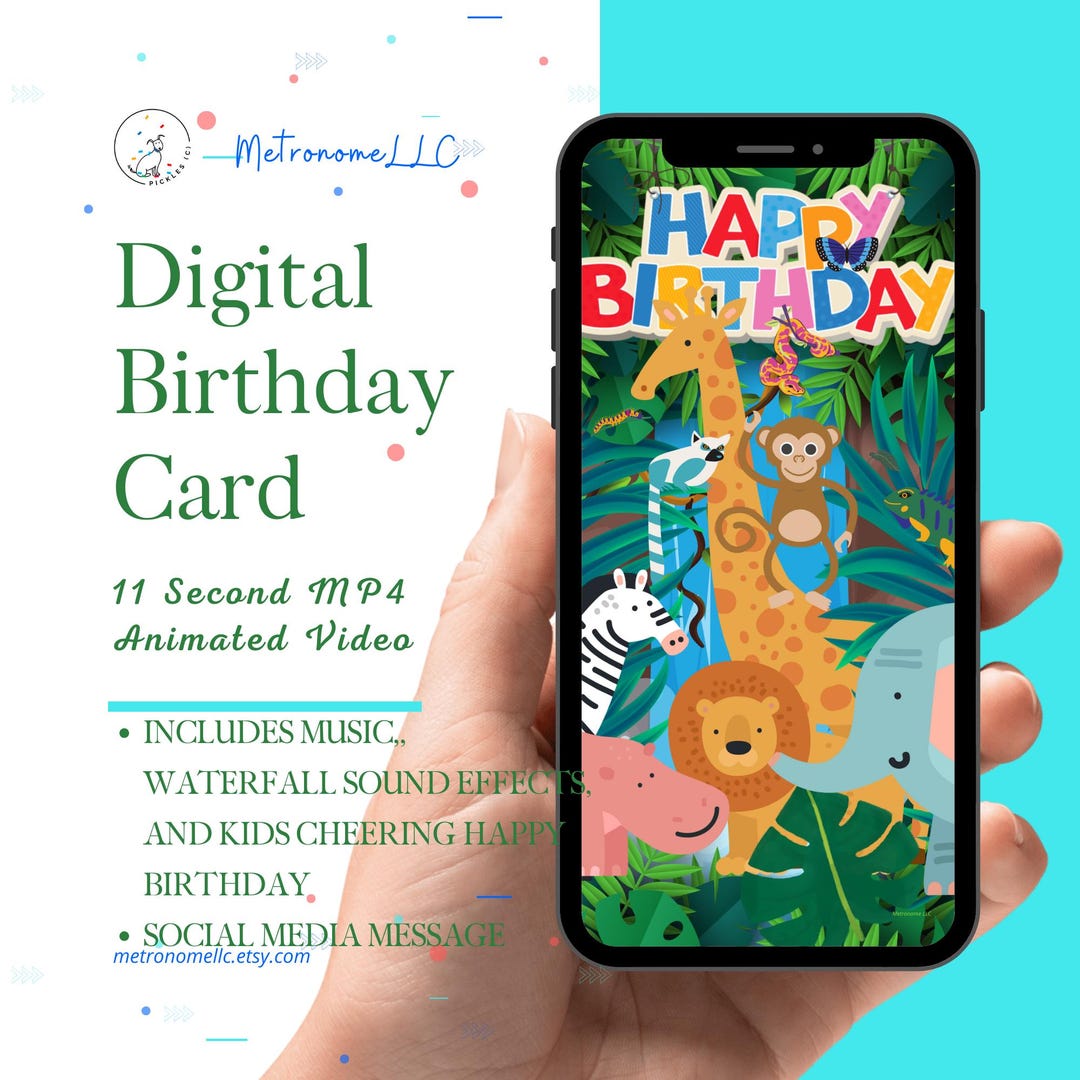 Digital Birthday Card | Happy Birthday Card | Virtual Greeting Cards ...