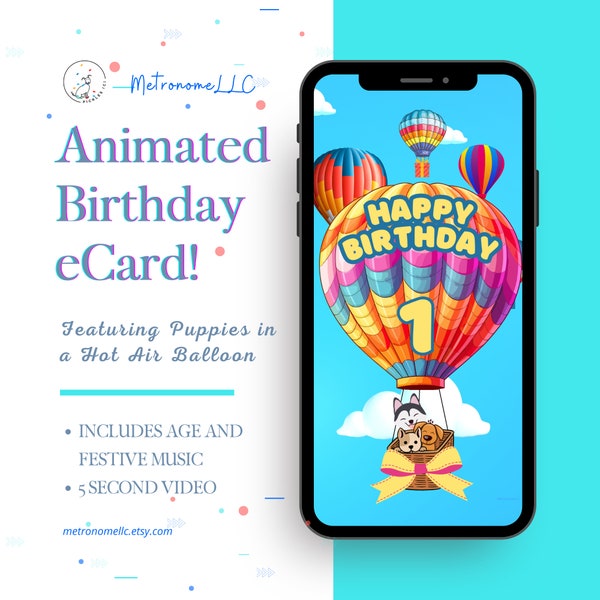 Musical 1st Birthday Card - Etsy