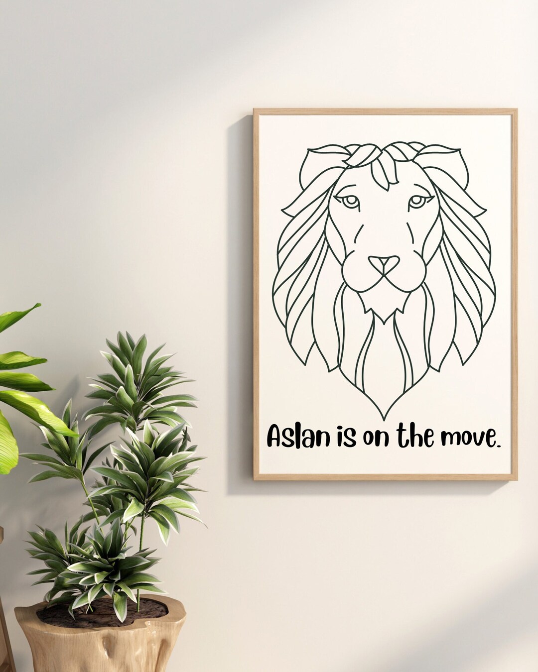 Aslan is on the Move Digital Print - Etsy
