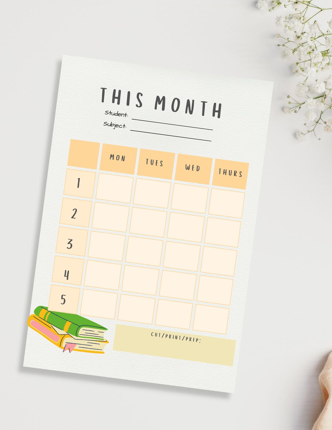 4-day Monthly, Weekly, and Daily Homeschool Lesson Planner - Etsy