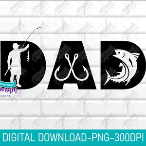 Fishing Dad, Sublimation Design, Hobby, Dad, Saying, T-shirt, Mug, PNG ...