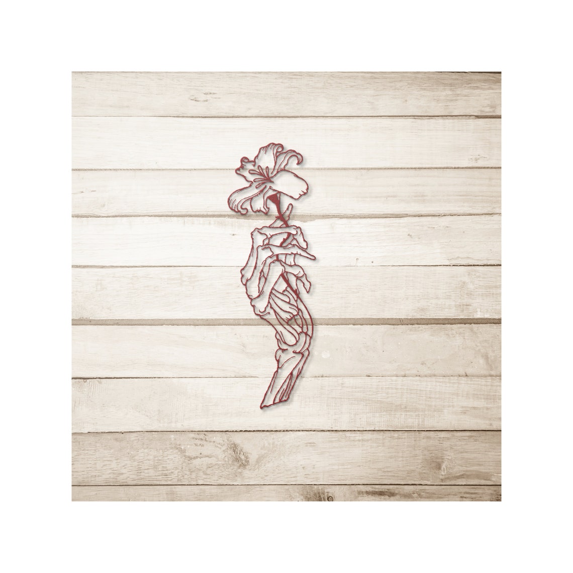 Skeleton Hand Laser Cut Metal Wall Art for Inoor and Outdoor Use - Etsy