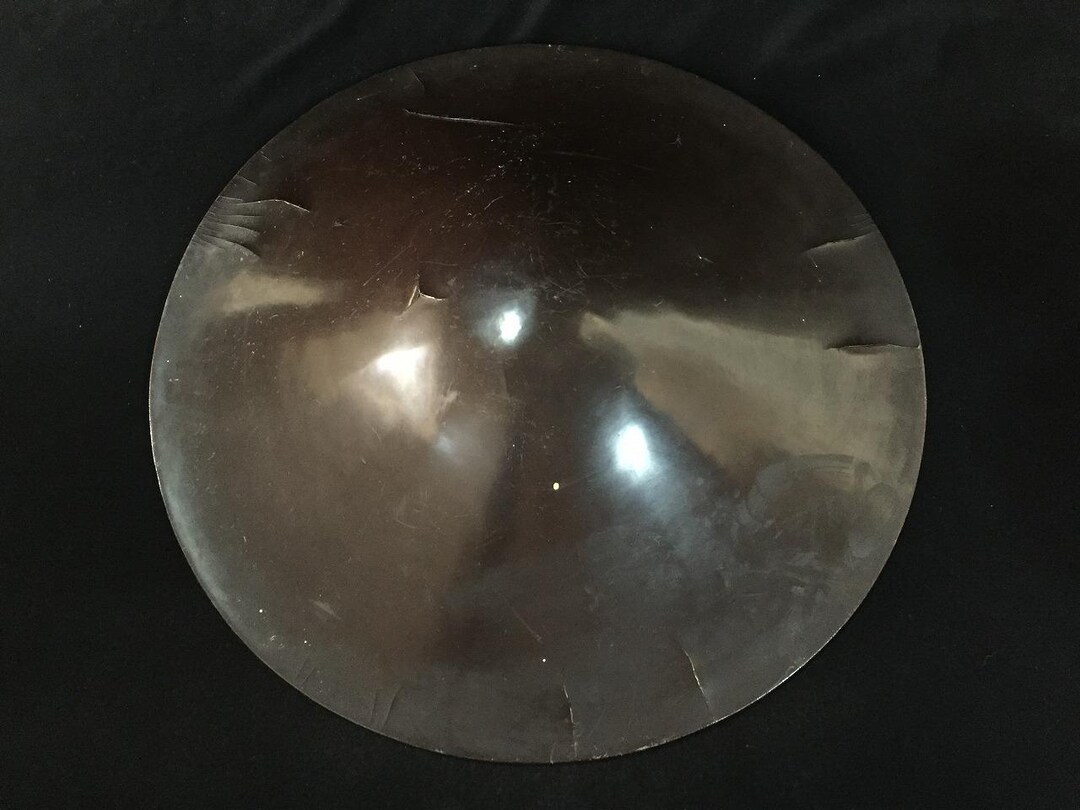 E0565 Japanese Wooden Samurai Helmet JINGASA Vintage Simple Interior ...