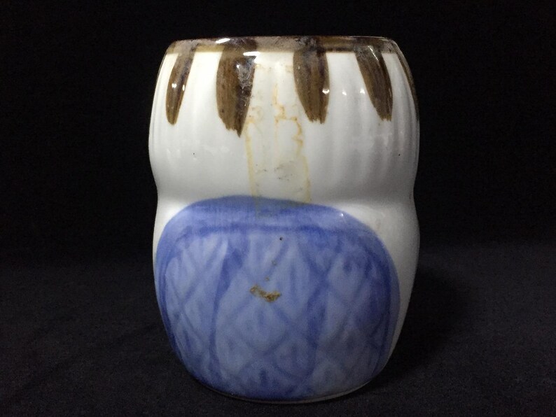 C0861 Japanese Pottery Water Demon KAPPA Style Pot OKIMONO Vintage ...