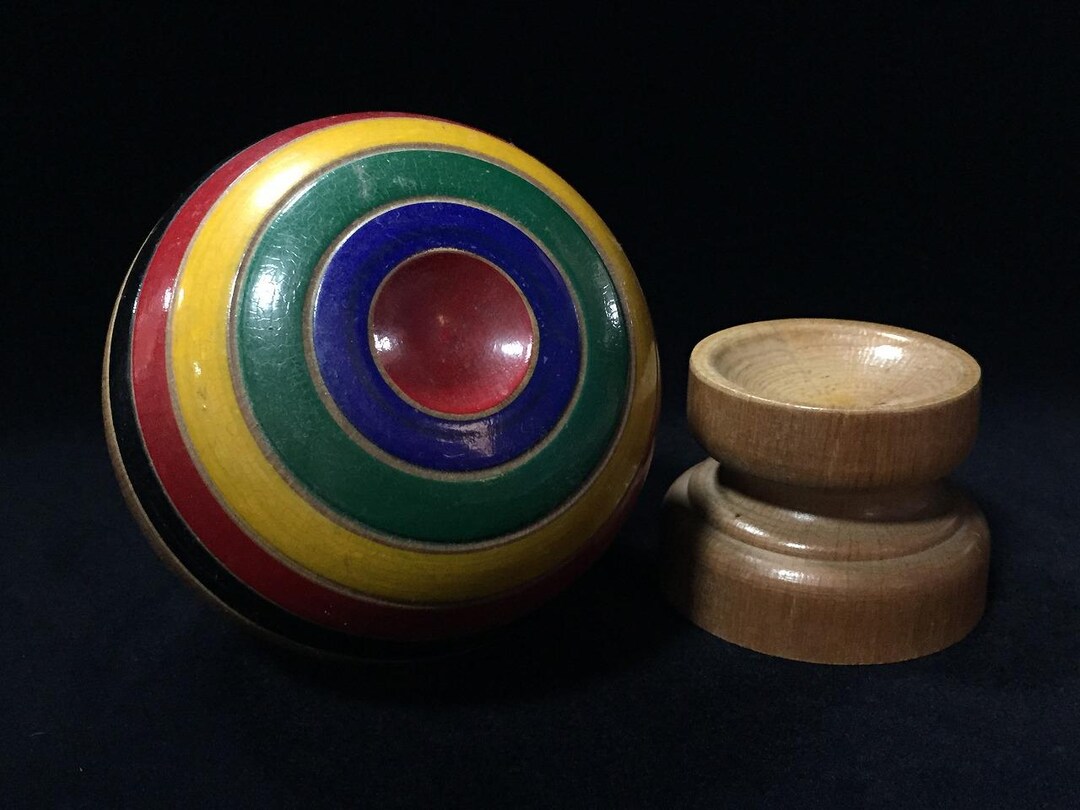 R0243 / Wooden / Traditional Toy Top KOMA / Japanese Vintage - Etsy