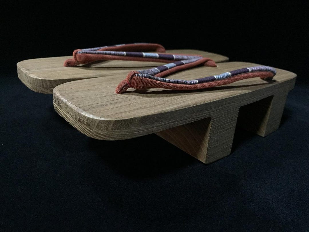 E0282 Japanese Wooden Clogs Sandals GETA Vintage KIMONO Fashion Unique ...