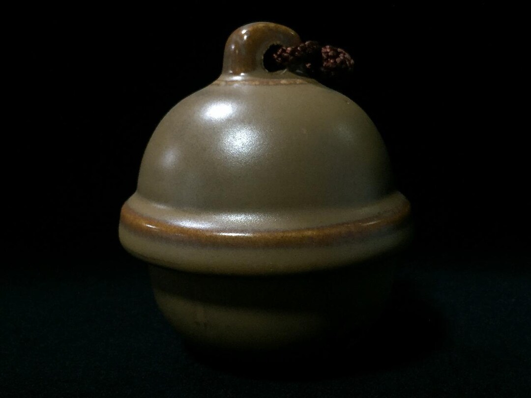 E1939 / Pottery / Bell OKIMONO / Interior Decoration / Japanese Vintage ...