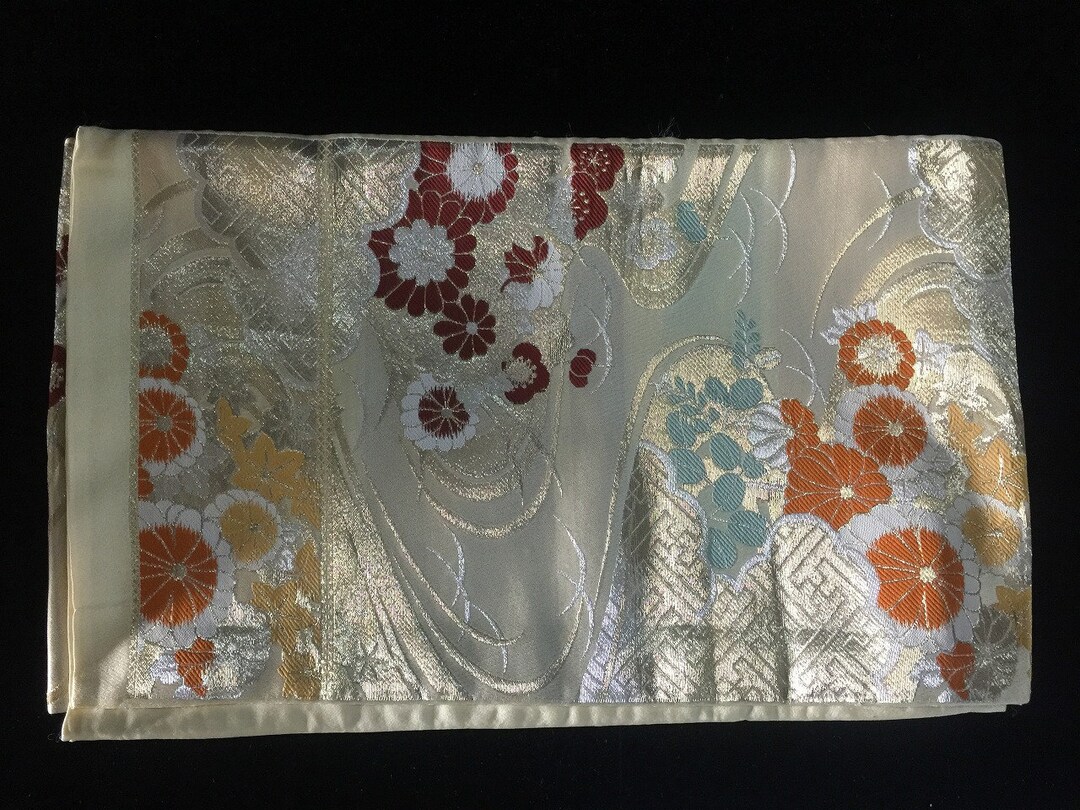 R1845 Japanese Vintage Kimono FUKURO OBI Belt Band Woman Fabric Silk - Etsy
