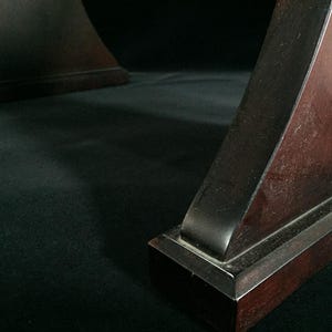 D1901 Japanese Wooden Armrest KYOSOKU HIJIKAKE Vintage Simple Interior ...