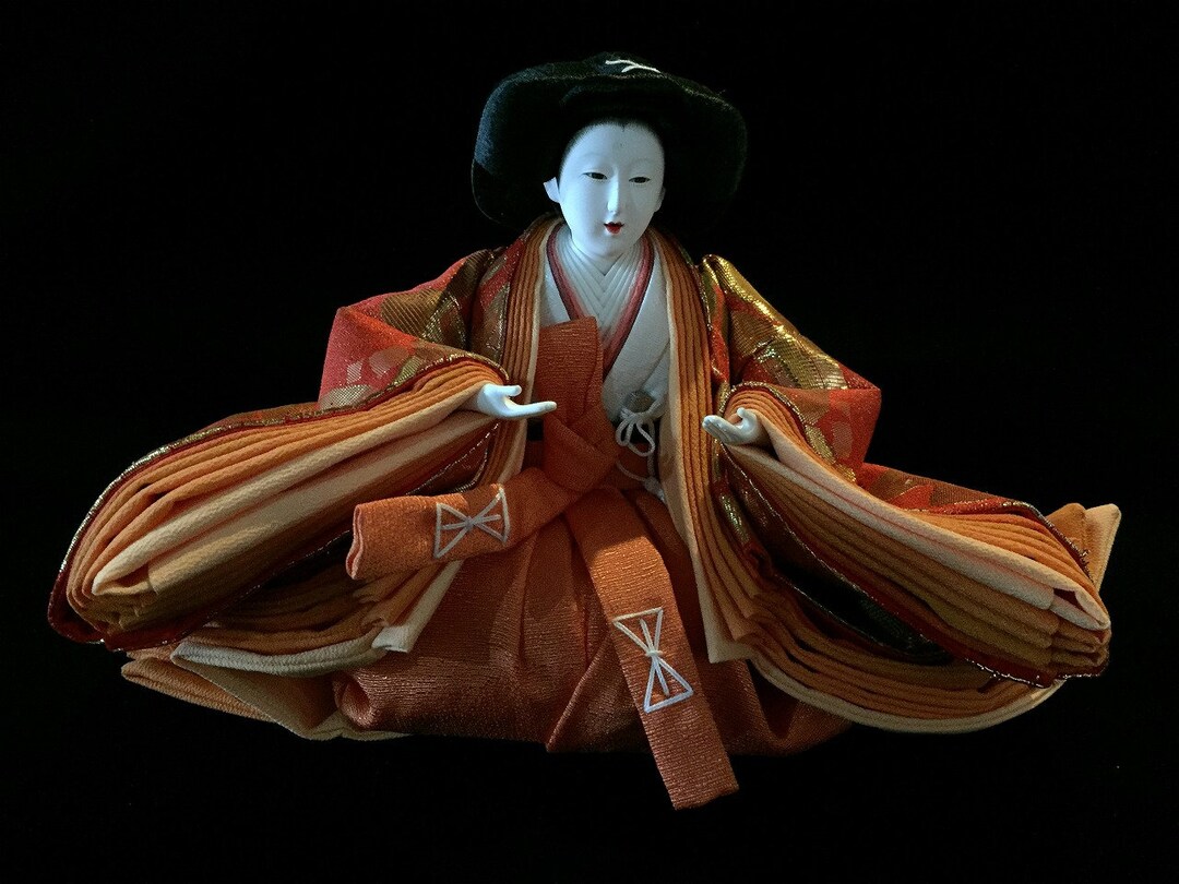 M1954 Japanese Vintage HINA Doll Statue Kimono Woman Girl - Etsy