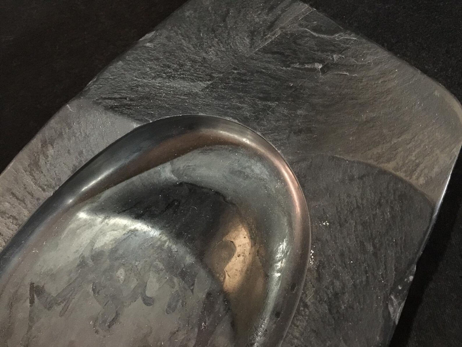 G1132 Japanese Ink Stone SUZURI Vintage Calligraphy Tool SHODO Black ...