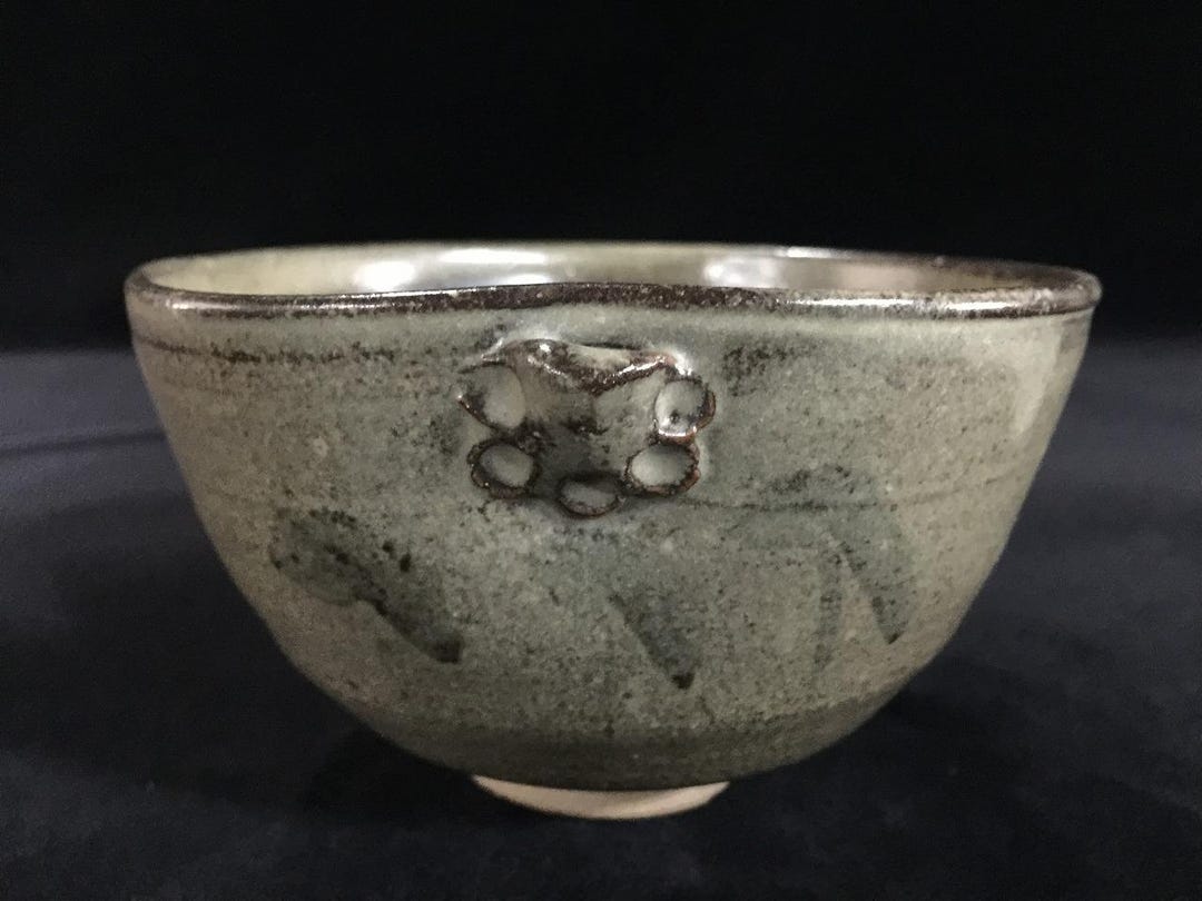 E0277 Japanese Pottery Tea Ceremony Bowl Cup CHAWAN Vintage MATCHA ...