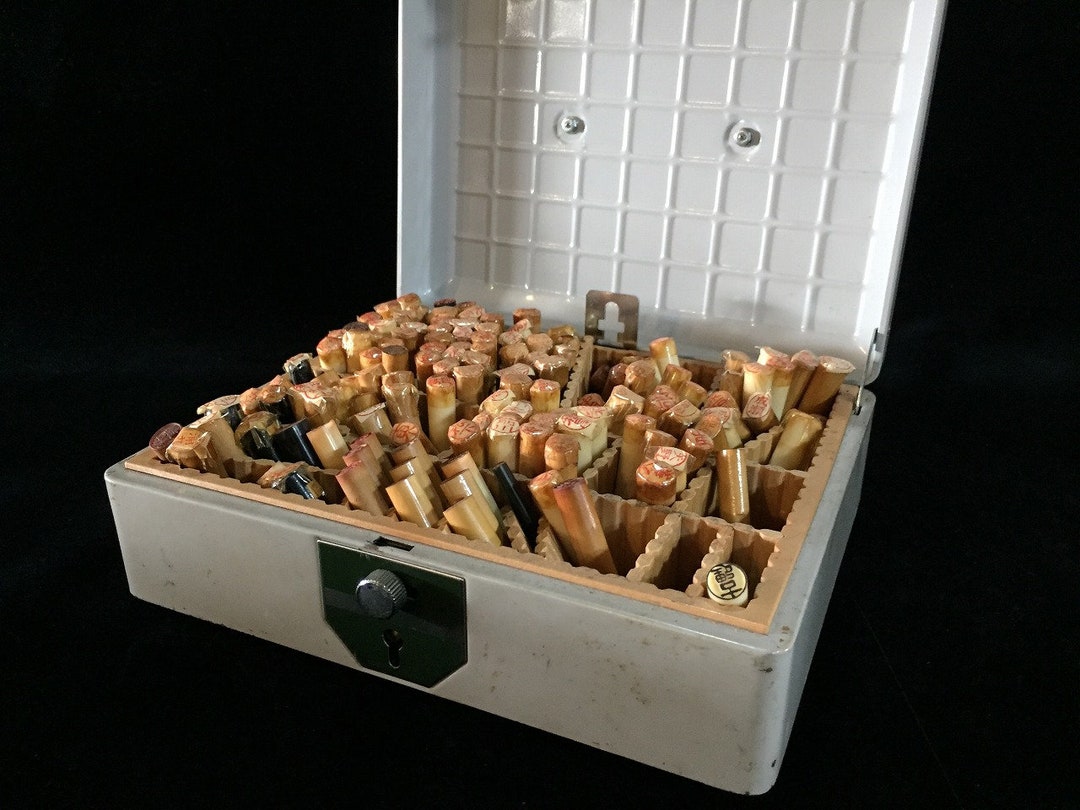 L0280 Japanese Resin Stamp HANKO Set Vintage Family Name - Etsy