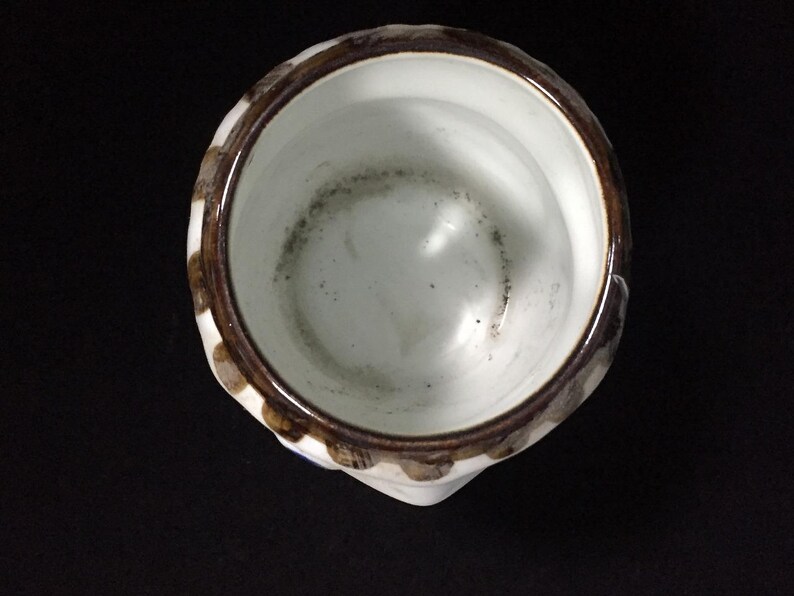 C0861 Japanese Pottery Water Demon KAPPA Style Pot OKIMONO Vintage ...