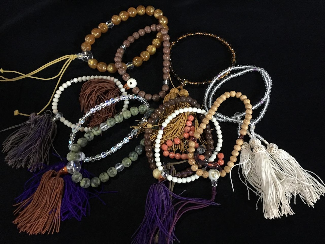 D1667 Japanese Buddhist Prayer Beads JUZU Assortment Vintage 11pc ...