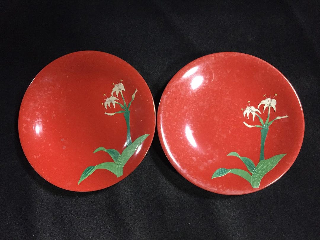 T0642 / Sweets Plate KASHIKI / Tea Ceremony / Japanese Vintage - Etsy