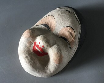 Okame Japanese Mask - Etsy