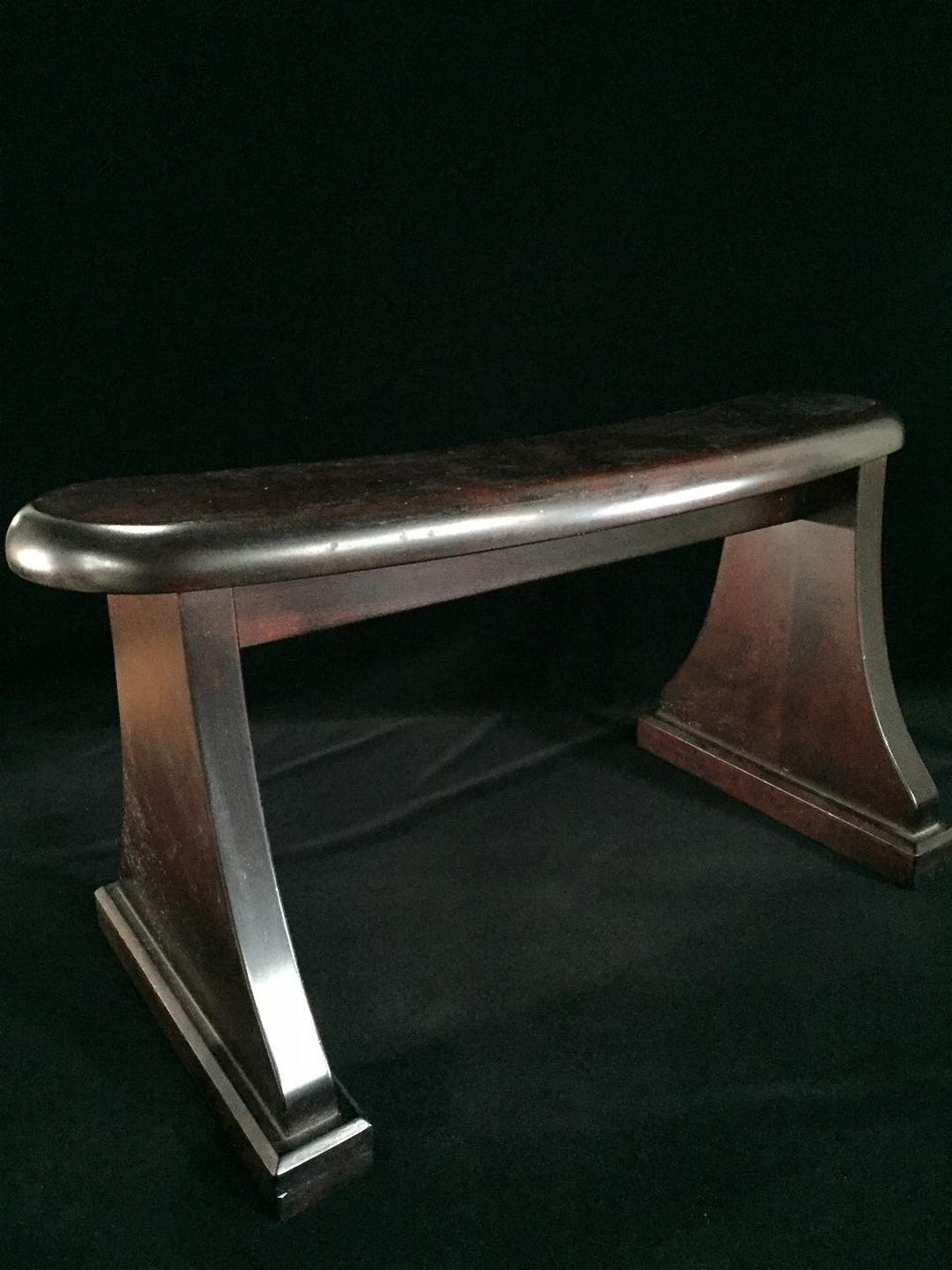 E1541 Japanese Wooden Armrest KYOSOKU HIJIKAKE Vintage Simple Interior ...