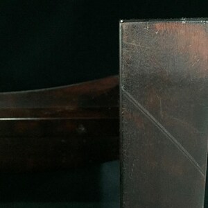 D1901 Japanese Wooden Armrest KYOSOKU HIJIKAKE Vintage Simple Interior ...