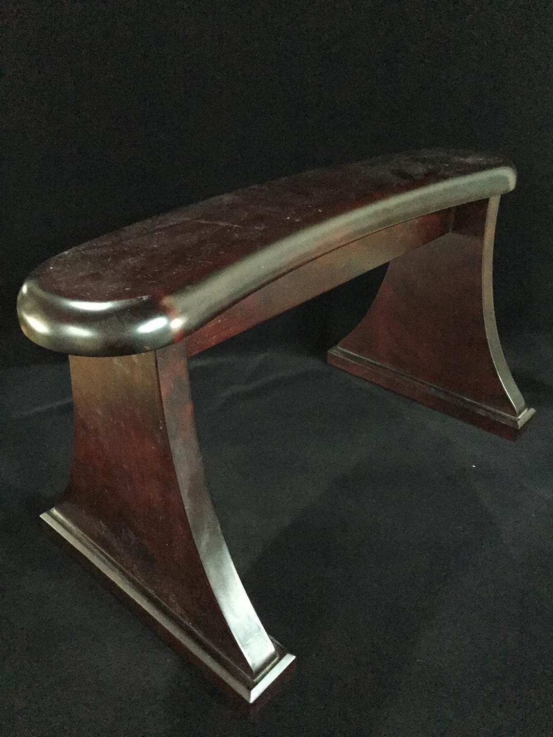 D1901 Japanese Wooden Armrest KYOSOKU HIJIKAKE Vintage Simple Interior ...