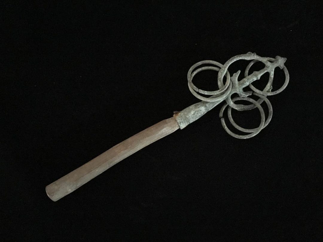 I1805 Japanese Buddhist Monk Tool SHAKUJYO Vintage Interior Sound ...