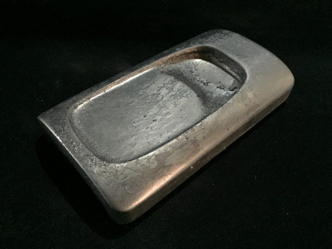 D1853 Japanese Ink Stone SUZURI Vintage Calligraphy Tool Unique SHODO ...