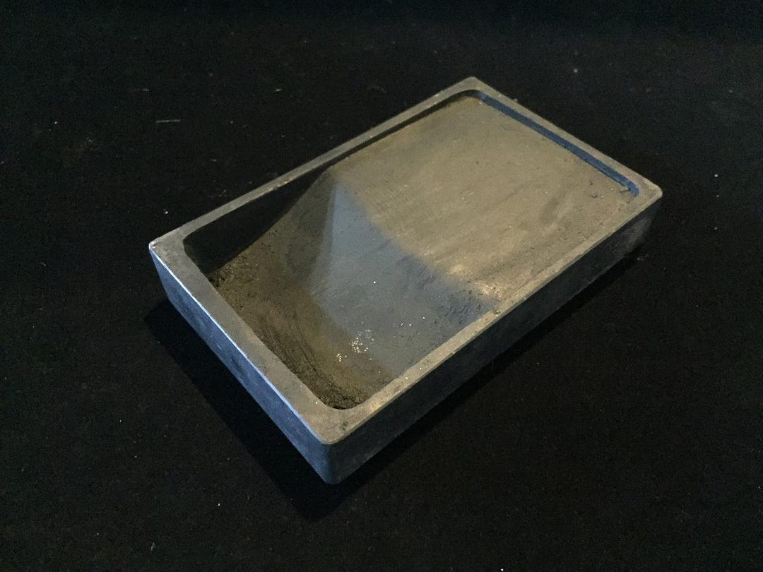 Z1779 Japanese Ink Stone SUZURI Vintage Calligraphy Tool Black SHODO ...