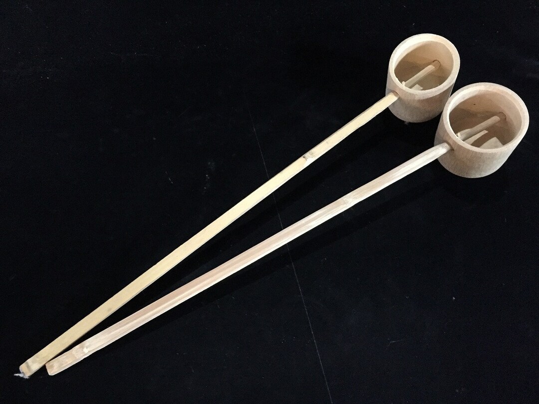 K1296 Japanese Bamboo Ladle Set HISHAKU Vintage 2pc Tea - Etsy
