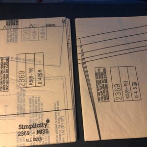 Simplicity Pattern 2369 Misses' Knit Dress in Two Lengths/ Tunic and ...