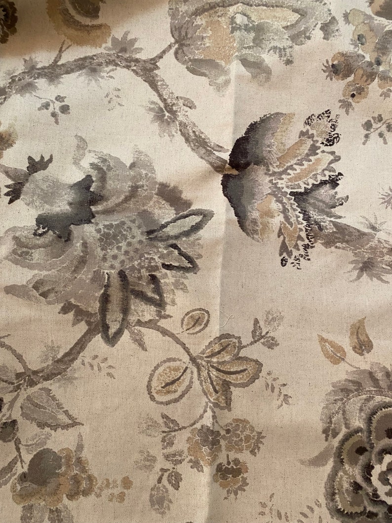 Edwardian Floral Upholstery Fabric - Etsy