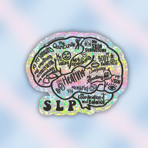 SLP Brain Functions Sticker Speech Language Pathologist | Etsy